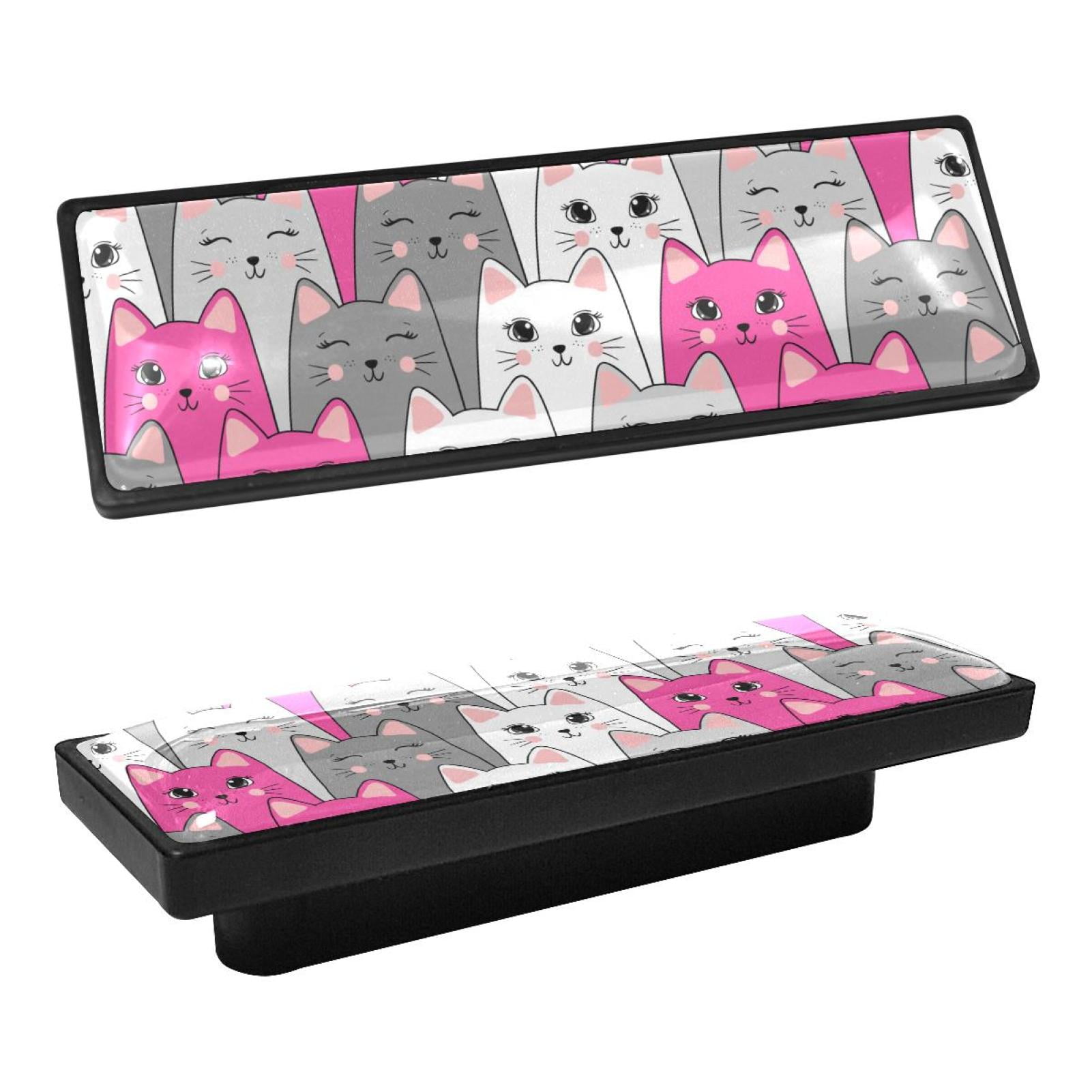 4 Pcs Rectangle Cabinet Handle Cupboard Knob Drawer Pulls Handle Cute ...