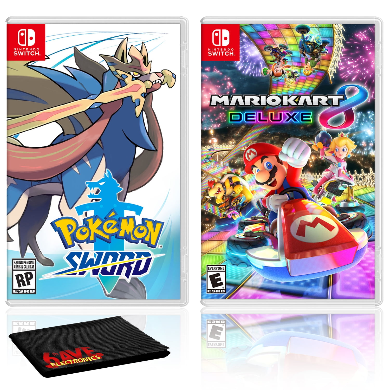 Nintendo Pokemon Sword Bundle with Mario Kart 8 Deluxe | Walmart en línea