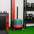 Titan Fitness Portable Vertical Olympic Weight Plate Storage Rack ...