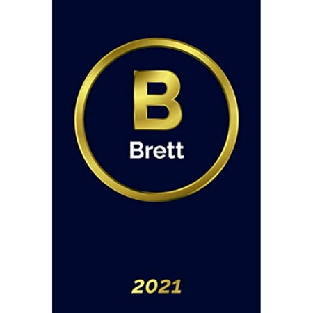 Brett: 2021 Planner - Personalized Name Organizer - Initial Monogram ...
