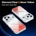 Designed For iPhone 13 Pro Phone case,Luxury Gradient Two-color Glitter ...