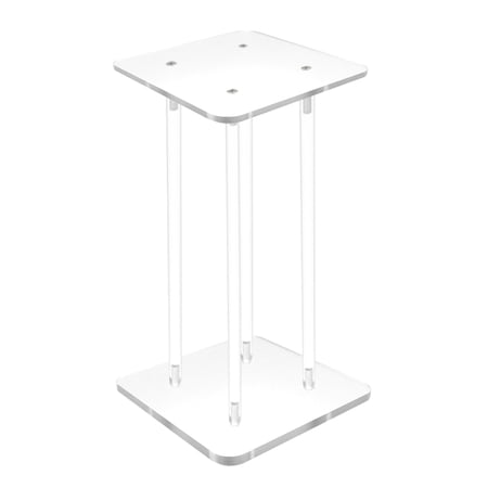 FixtureDisplays® 6 X 6 X 12" 1/2" Rods Clear Riser Acrylic Transparent ...