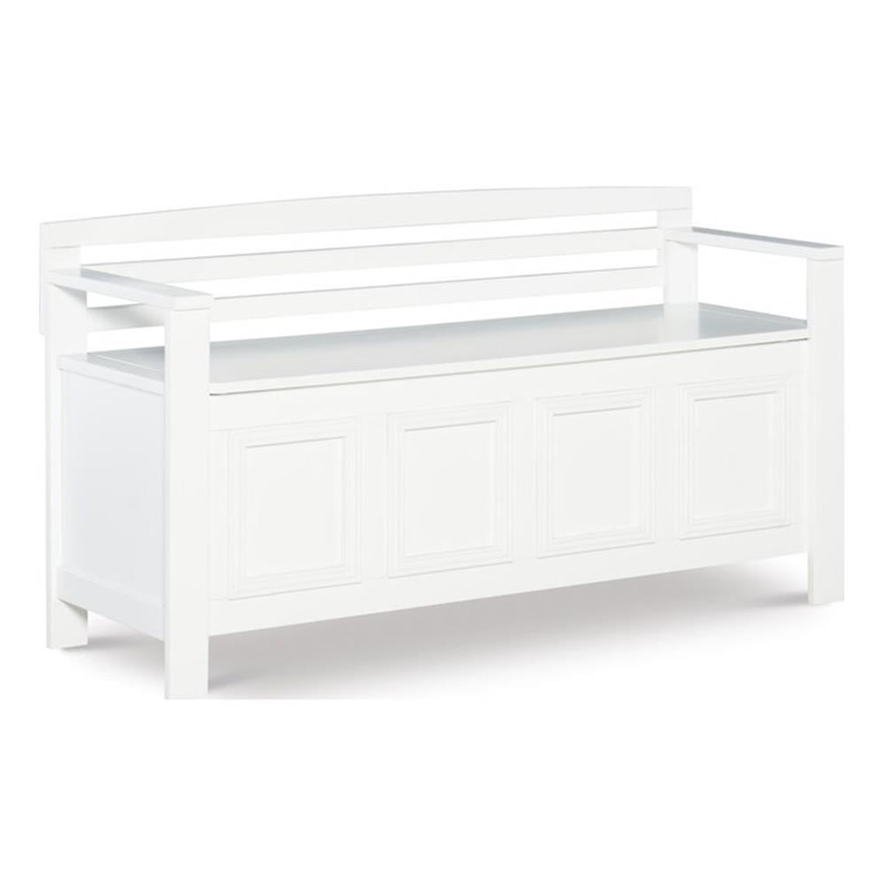 Click here for Linon Lenly Ladderback Entryway Storage Bench In W... prices
