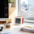 Burnt Orange Botanical Digital Alarm Clock for Bedrooms,Smart LED Alarm ...