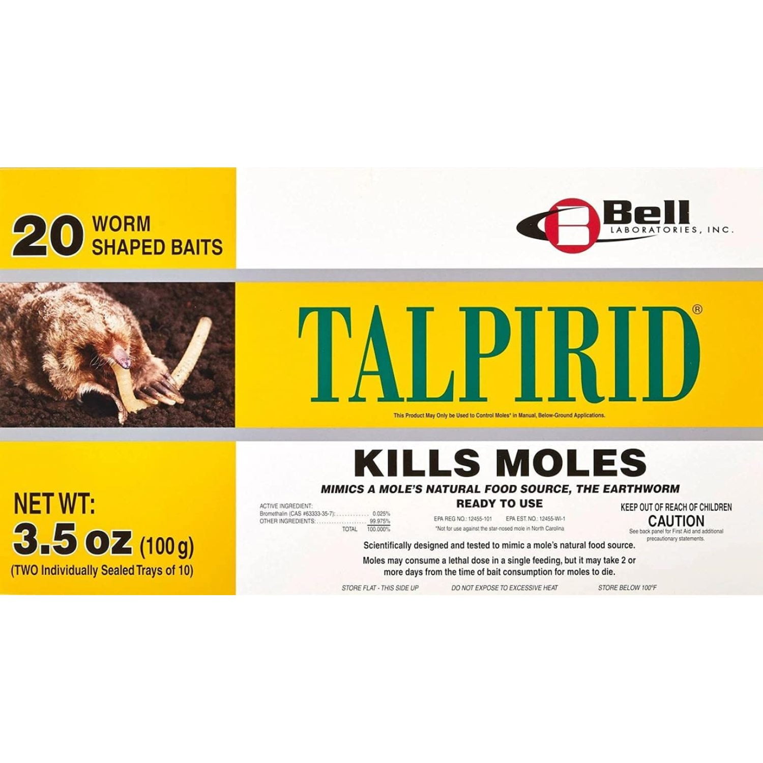 Talpirid TRTD11230 Talprid Mole Bait, Yellow - Walmart.com