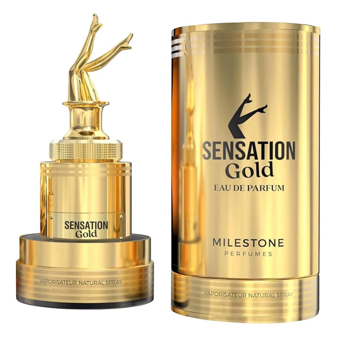 Perfume MILESTONE SENSATION GOLD Eau De Parfum para mujer, 100 ml ...