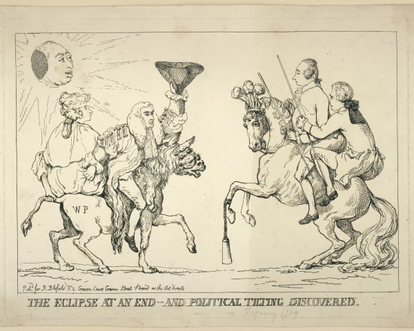 Print: The Eclipse At An End - And Political Tilting Discovered, circa ...