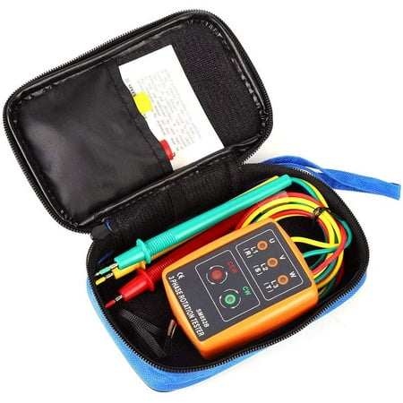 SM-852B 3-Phase 60V~600V AC Sequence Order Rotation Indicator Testing ...
