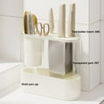 Aihimol Slot Clear Knife Block Without Knives,Kitchen Knife Holder ...