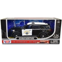 2023 Dodge Charger Pursuit Police Car Black & White w/Light Bar, Front ...