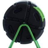 FCMP Outdoor HOTFROG 37-Gallon Dual Chamber Tumbling Composter, Large ...
