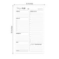 Walmart Daily Task List Sticky Notepad, 6" x 10" Schedule Reminder ...