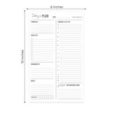 Walmart Daily Task List Sticky Notepad, 6" x 10" Schedule Reminder ...