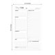 Daily to Do List Sticky Notepad / 6" x 10" Sticky Note Fill-in Schedule ...
