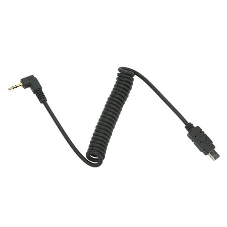 Camera Remote Control Shutter Release Cable, 100cm Extension Length Spiral Coil Camera Remote ...