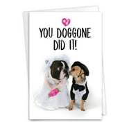 Avanti Chipmunk Bride And Groom Funny Wedding Card, Congratulations ...