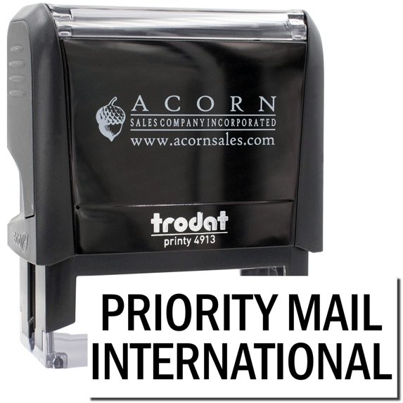 Large Self-Inking Priority Mail International Stamp, Trodat Printy 4913 ...