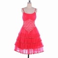 Women's Pink Satin Flowing Gown Elegant Princess Style Formal Fairy ...