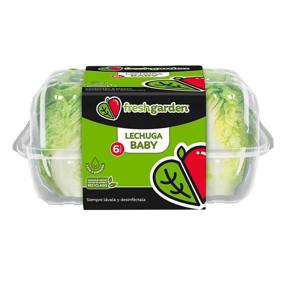 Lechuga Fresh Garden baby 6 piezas | Walmart en línea