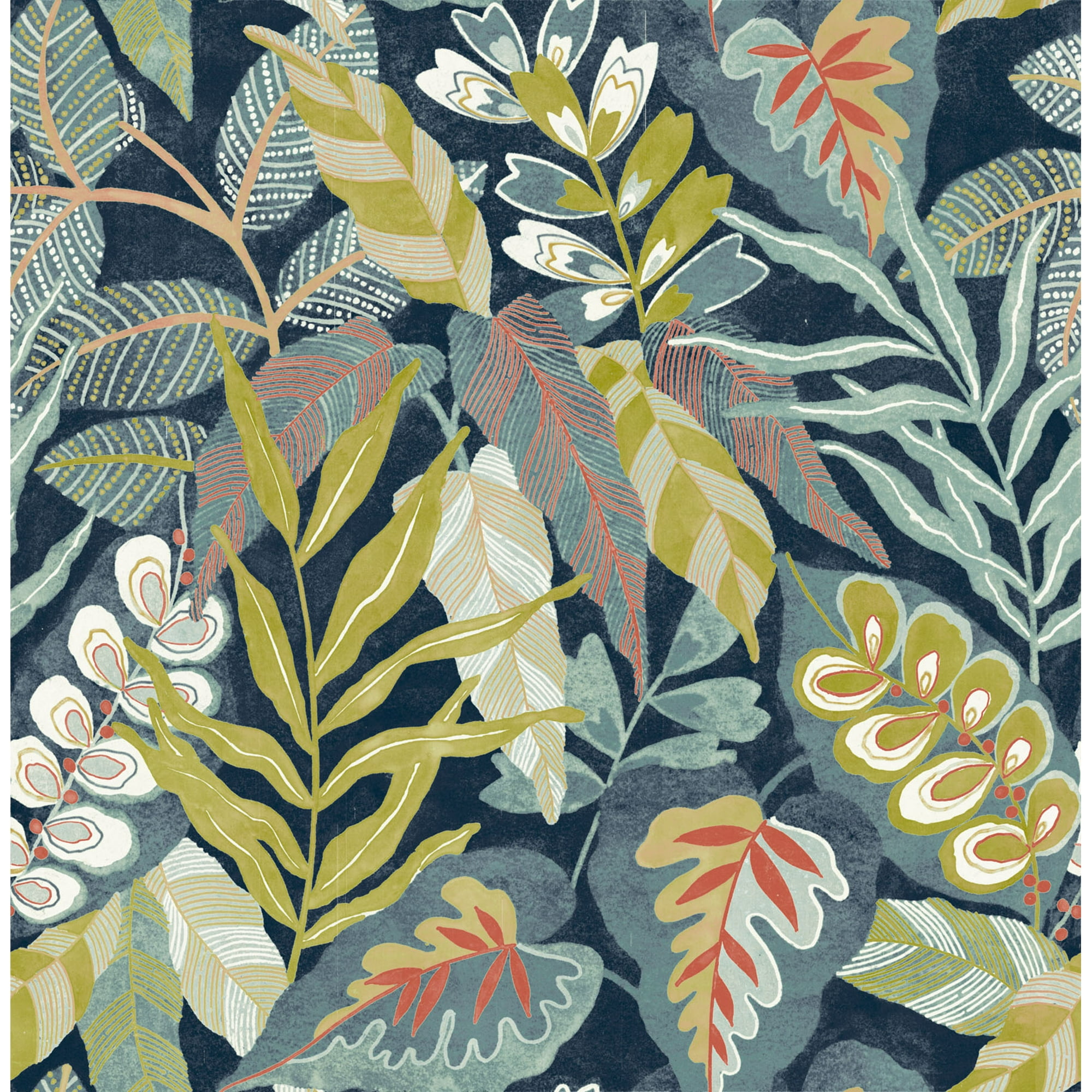 Click here for Roommates Studio Blue Malena Floral Peel And Stick... prices