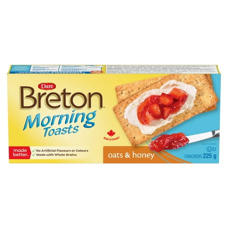 Breton Morning Toasts Oats & Honey, Dare Crackers, 225 gr - Walmart.ca