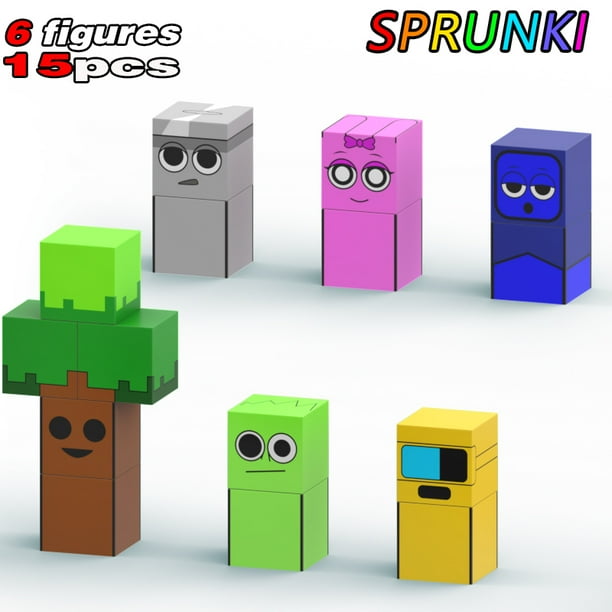 MOC Incredibox Sprunki bloques magnéticos juego de música 8 figuras ...