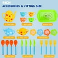 JoyStone 28 PCS Pretend Play Tea Toy Set, Kids Plastic Afternoon Tea ...