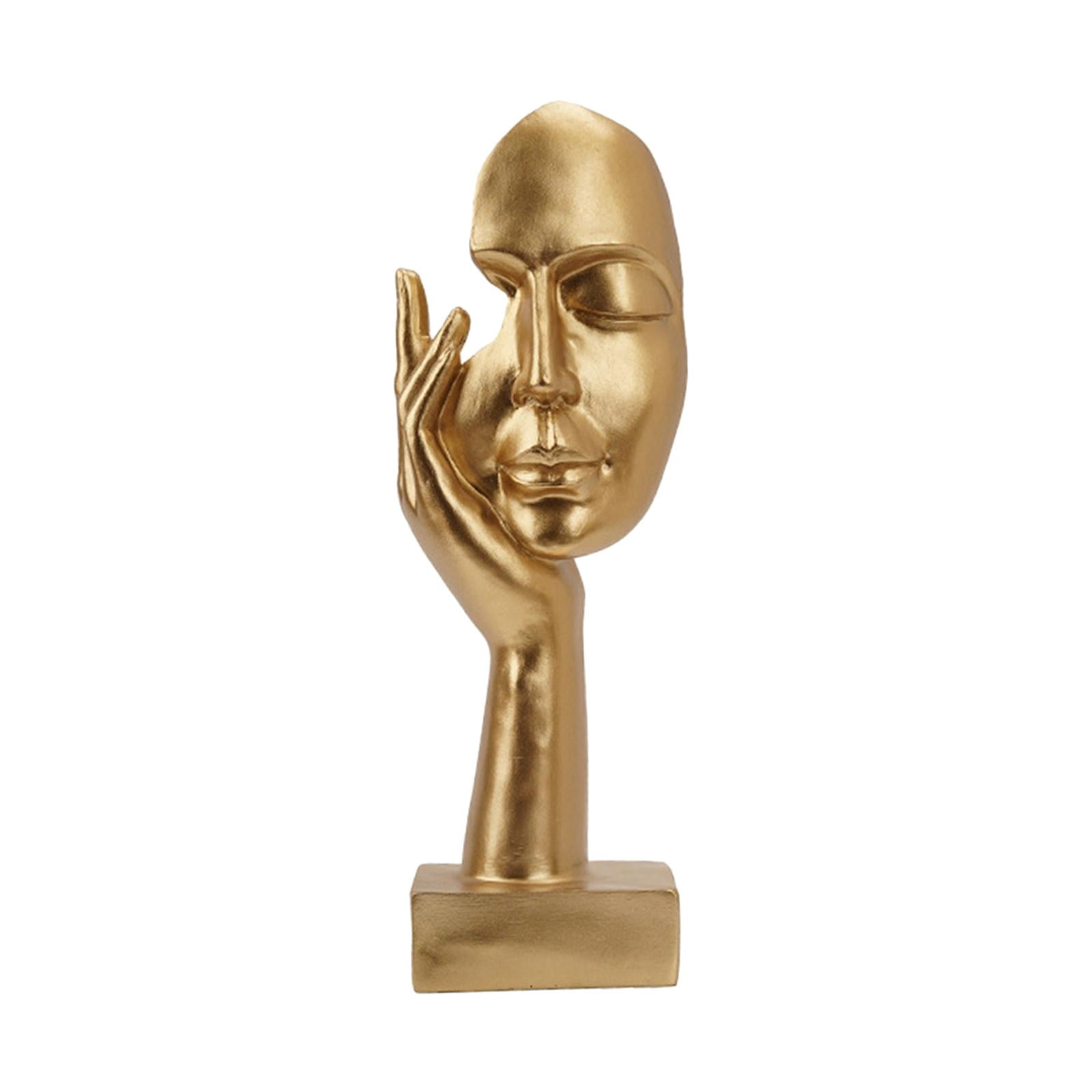 Thinker Statues Women Face Art Statue Simple Creative Ornament