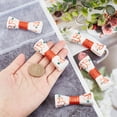 5Pcs Porcelain Chopsticks Stand Bowknot with Flower Pattern Colorful ...