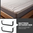 BESTYASH 4Pcs Black Metal Mattress Anti Slip Baffle Stopper Holder for ...