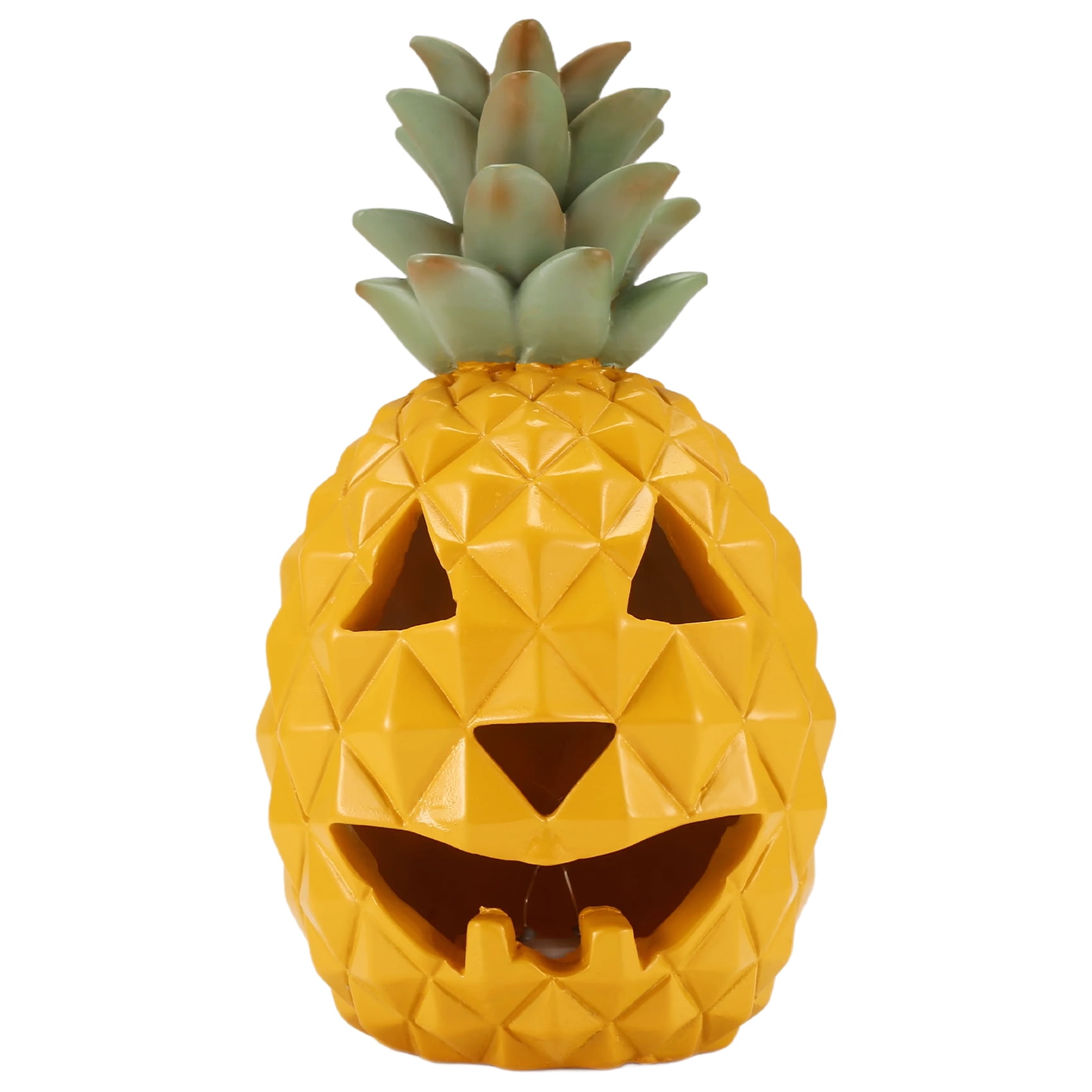 Click here for Unbranded Pineapple Lantern - Yellow Light Hallowe... prices