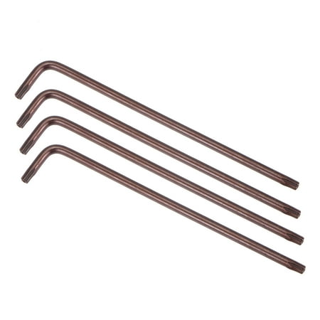 Uxcell T15 Anti Tamper Proof Torx Star Key Bit Wrench, L-Shape 4.06 ...