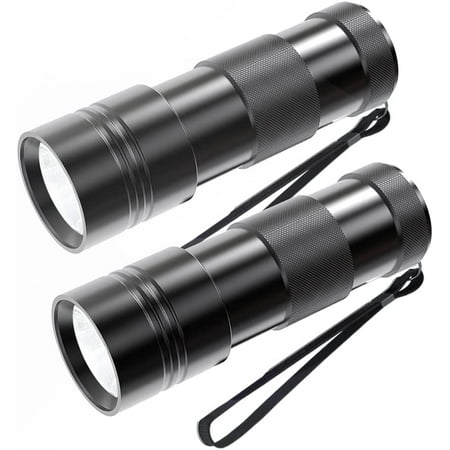 2 Pack Tactical Flashlights, 12 LED Ultra Bright High Lumen Handheld ...