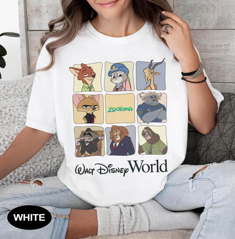 Disney Zootopia Priscilla et Nick Wilde Walt Disney World T-Shirt 2025 ...