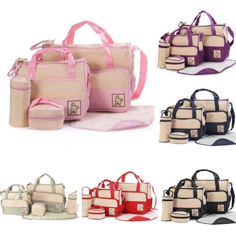 Multi Function Mother Bag Baby Pad Nappy Changing Tote 5 Colors Handbag ...