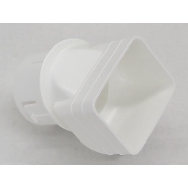 4x4x4 Universal Downspout to Drain Pipe Adapter, Black - Walmart.com