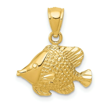 14K Yellow Gold Fish Pendant - Walmart.ca