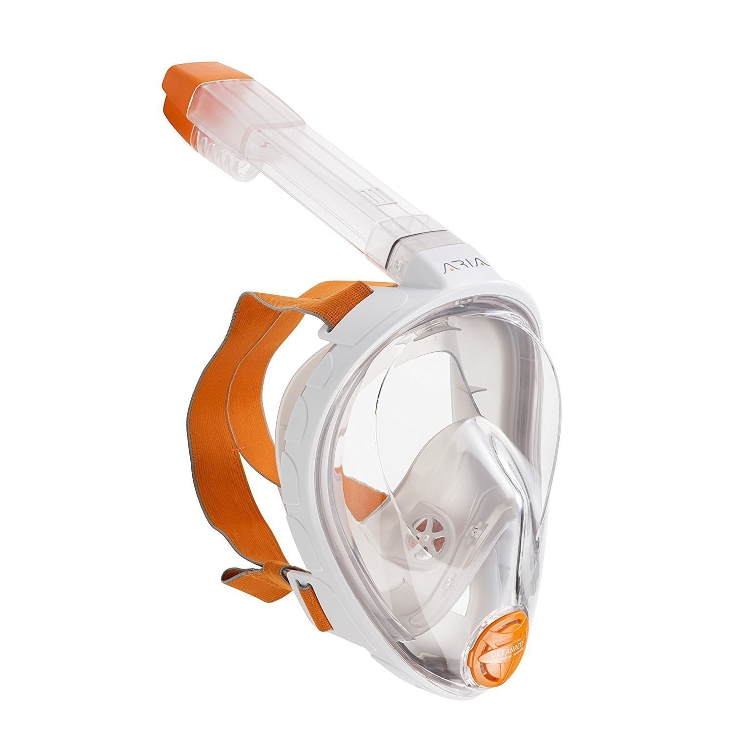 Ocean Reef Aria Full Face Snorkel Mask (White, Medium / Large ...