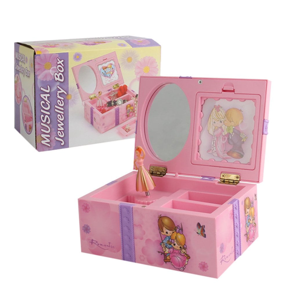 Generic Sweet Musical Jewelry Box With Dancing Ballerina Girl Figurines Musical Box None