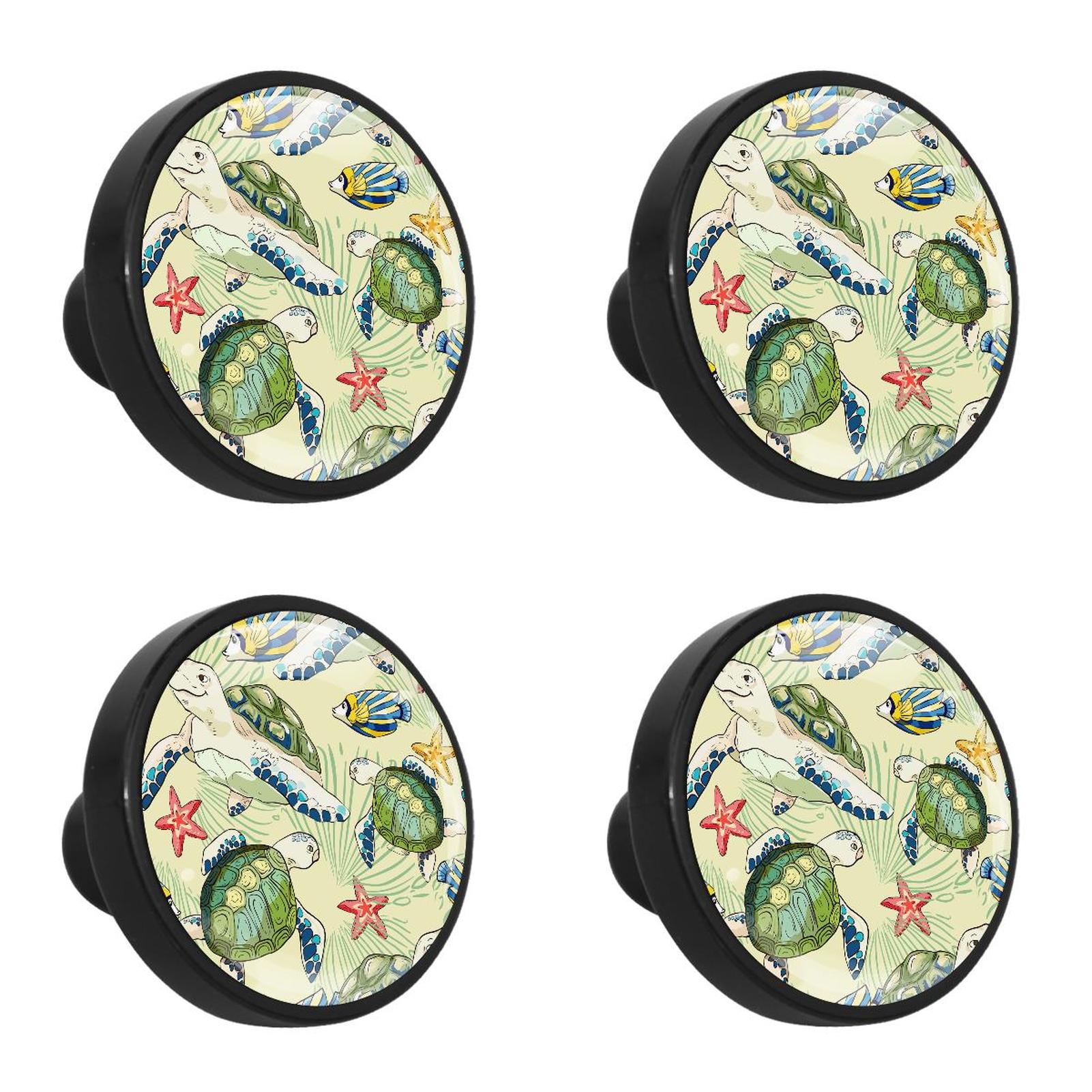 4 Pcs Tortoise Animal Knobs for Kitchen Cabinet Cupboard Dresser ...