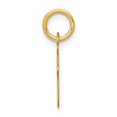 14k Yellow Gold Script Initial J Pendant for Women, Polished Cursive ...