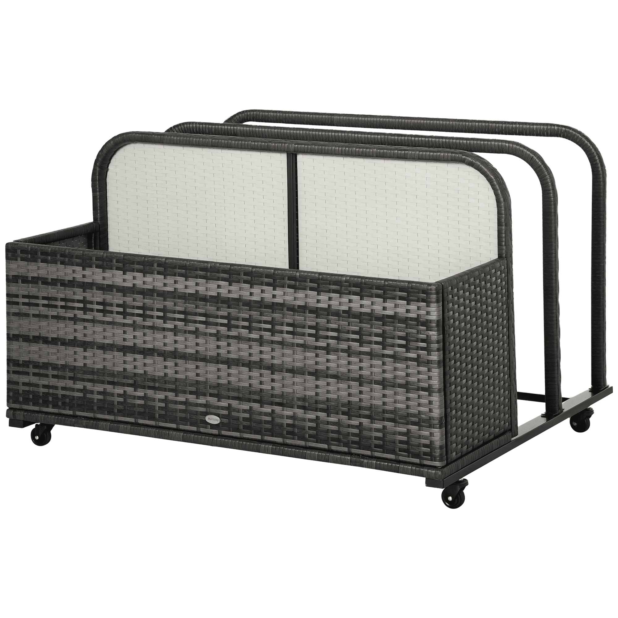 Click here for Outsunny Rolling Pool Storage Rattan Outdoor Stora... prices