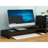 Monitor Stand Riser Desk Storage Rack Space Saving Computer Heightened ...