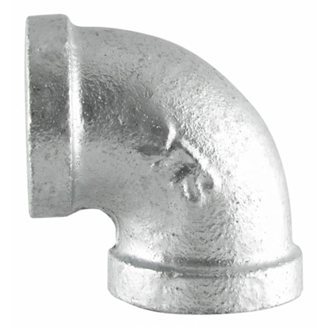 Ldr 1in. Galvanized 90 degrees Elbow 1-Inch Galvanized Steel 90 Degree ...