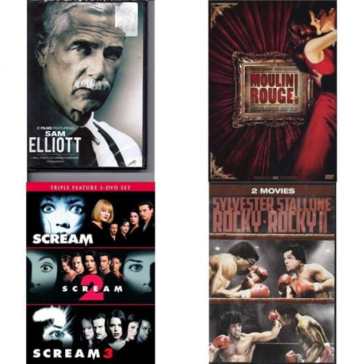 Assorted 4 Pack DVD Bundle: 2 Film Collection: SAM ELLIOTT I Will Fight ...