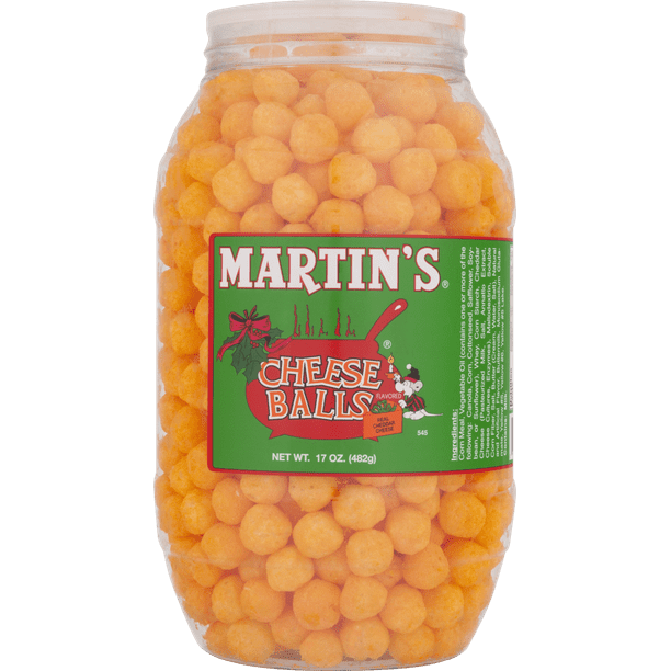 Martin's Cheddar Cheese Balls, 2-Pack 17 oz. Barrels - Walmart.com