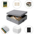 Linen Scrapbook Storage Box, Document Box, Photo Storage (3pack), 14.6 ...