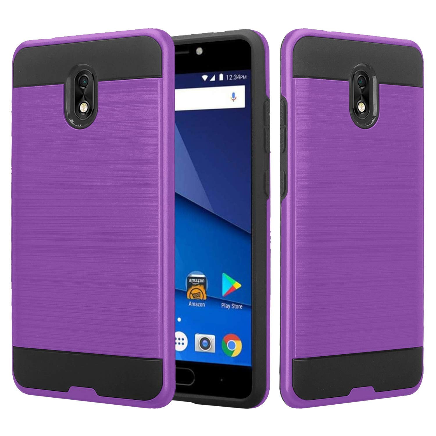 BLU Life One X3 Case, SOGA Shockproof Absorption Anti-Scratch Brush ...