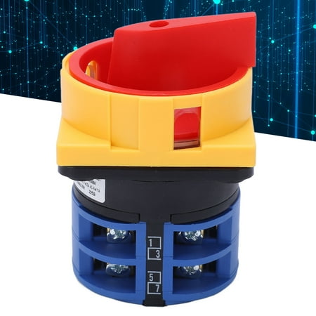 Universal Changeover Switch, 32A AC240V AC440V Padlockable Cam Selector ...
