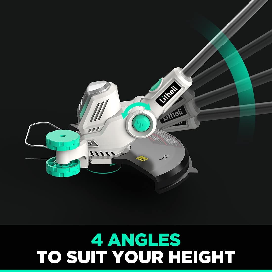 Buy Litheli 40V 13 Cordless String Trimmer, Battery Powered Grass ...